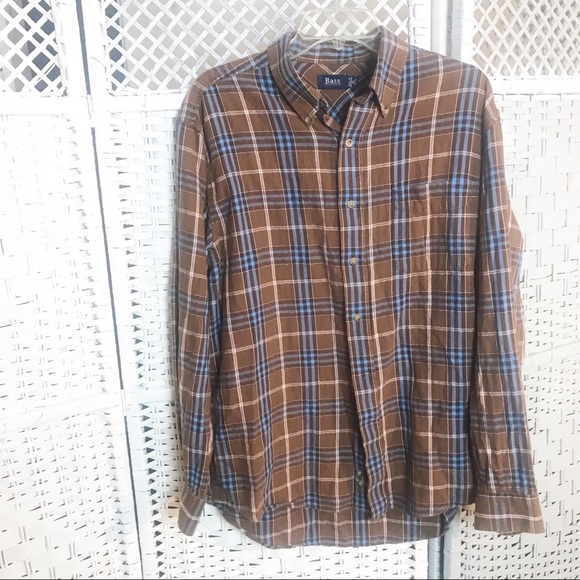 Gh Bass And Co Shirts Gh Bass Co Men Fireside Plaid Flannel Shirt M Poshmark